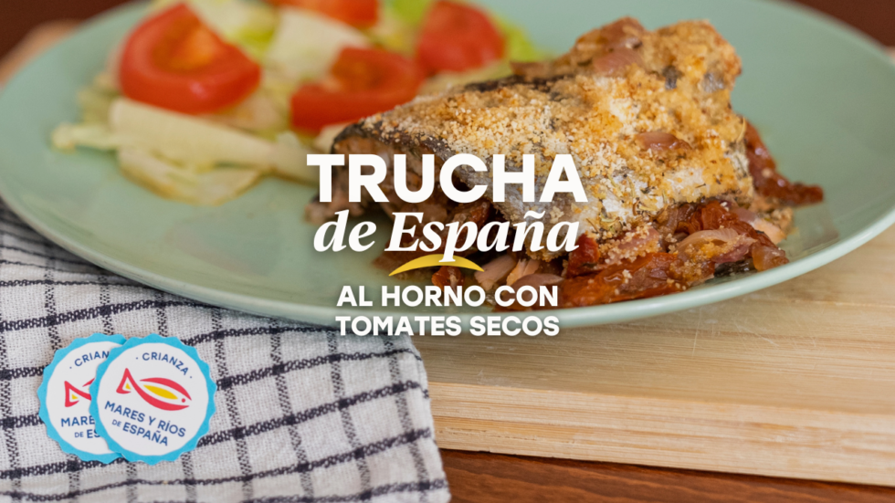 Receta de Trucha de España al horno con tomates secos